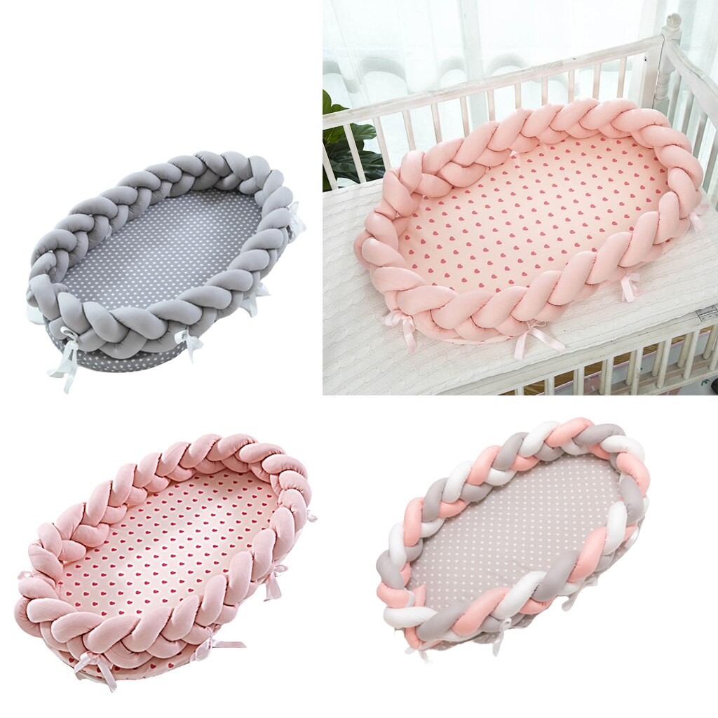 90cm Baby Newborn Bassinet Cozy Crib for 0-8 month... – Grandado