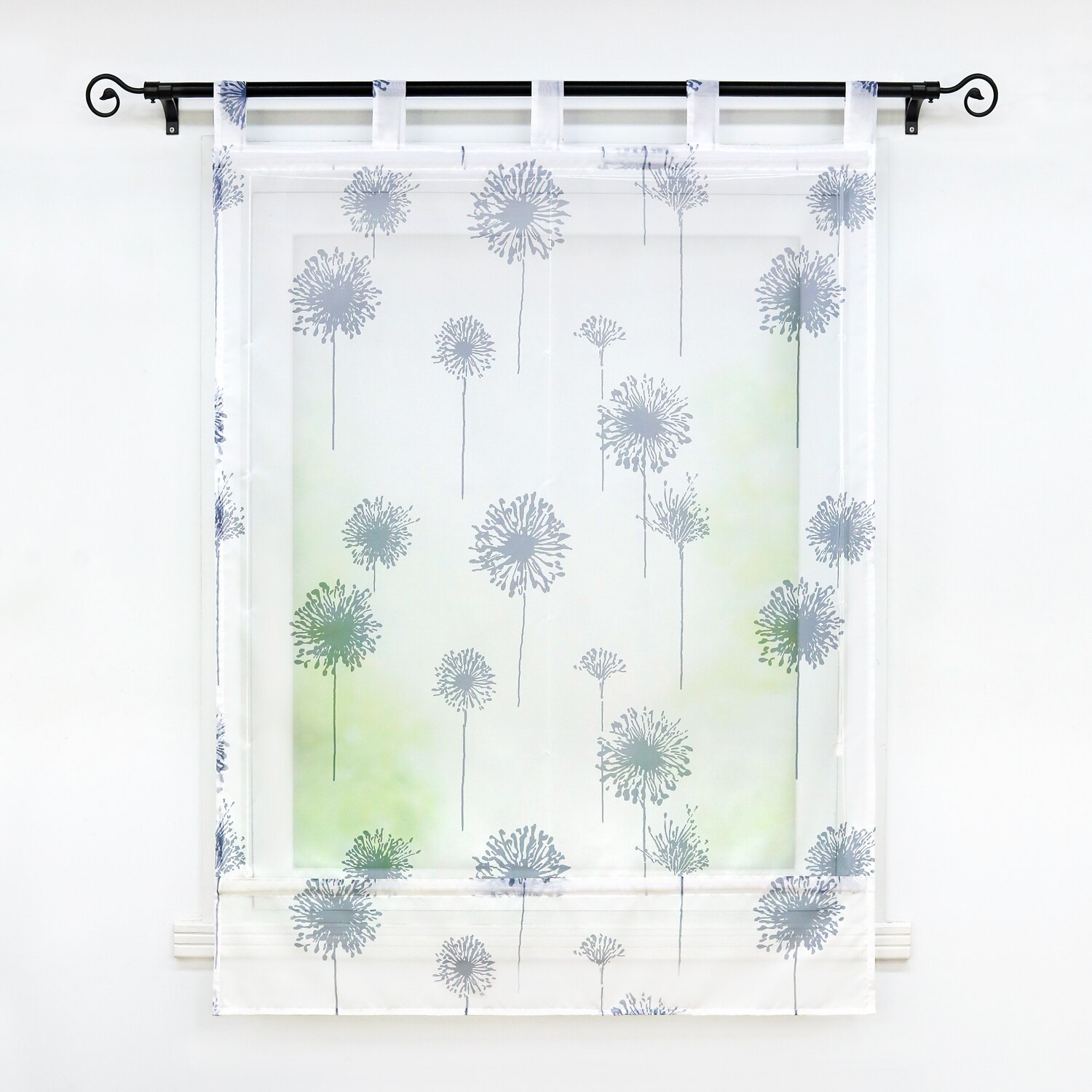 ISINOTEX Roman Shade Transparent Voile Drape Dande... – Grandado