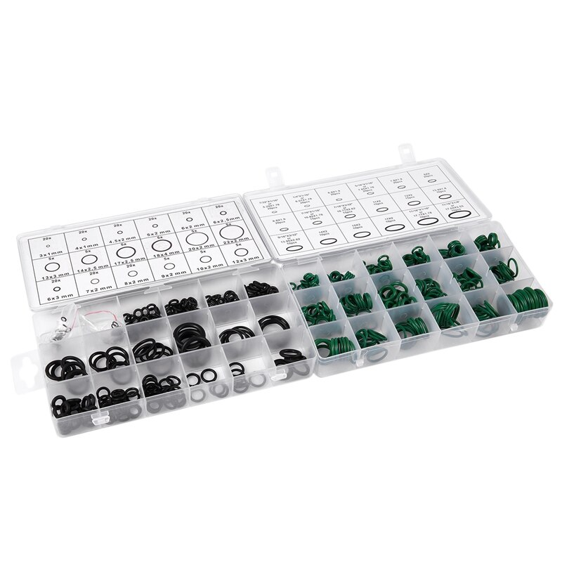 495PCS 36 Sizes O-ring Kit Black&Green Metric O ri... – Grandado