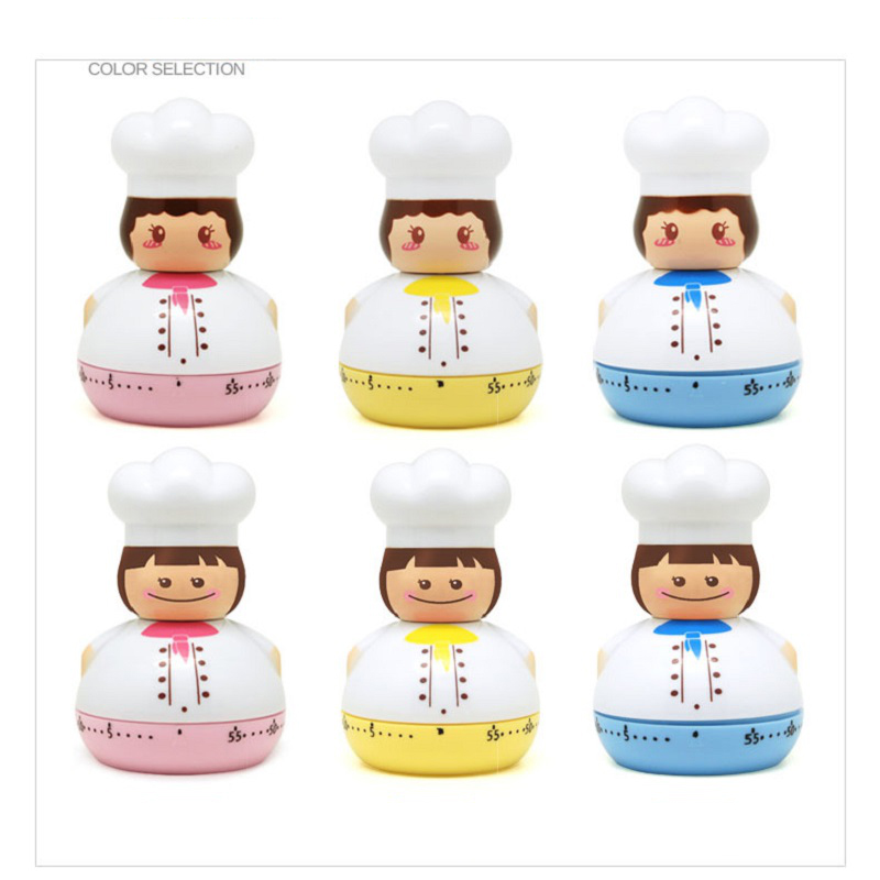 Mini Chef Timer Cartoon Mechanical Cooking Countdo... – Vicedeal