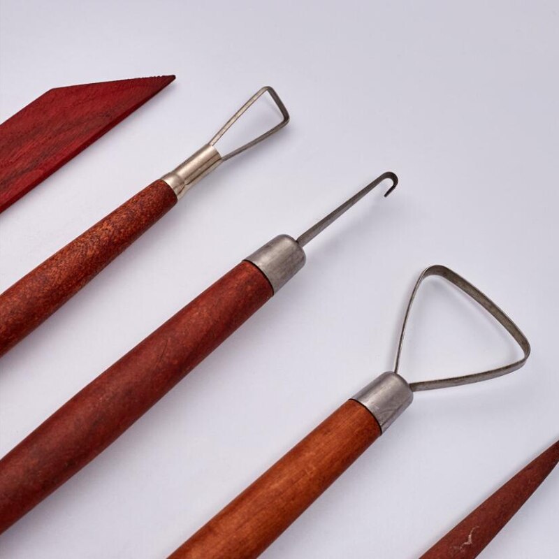 9pcs Sculpting Tool Pottery Tools Wood Handle Pott... – Grandado