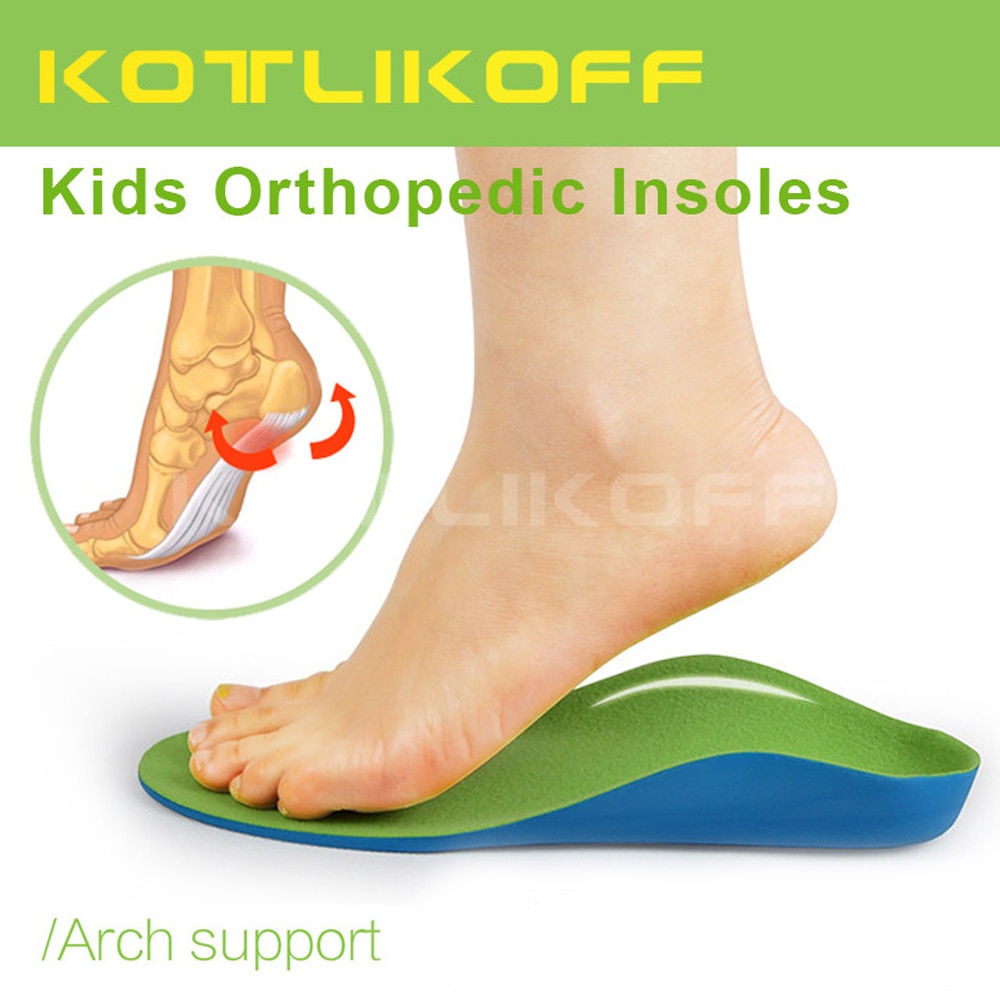 KOTLIKOFF Children Kids Orthopedic Insoles Flat Fo... – Grandado