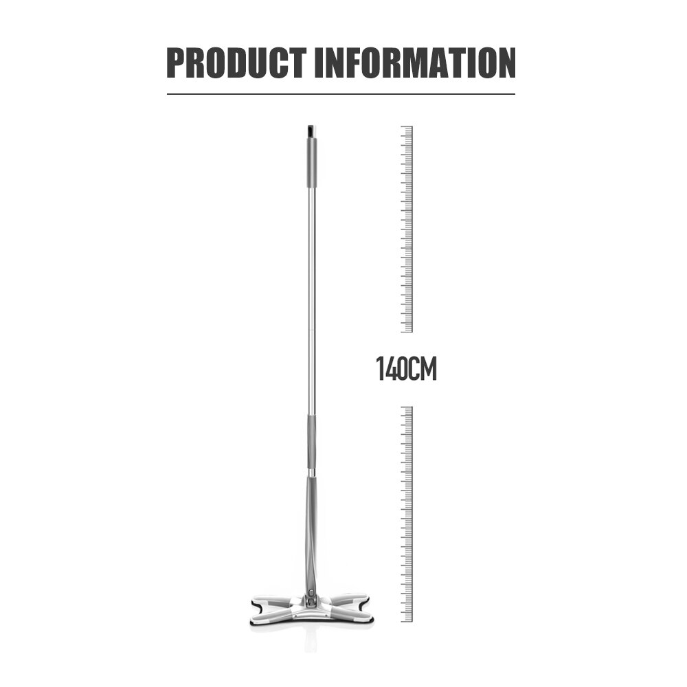 Mop X-type Flat Floor Mop With Replace Cloth Heads... – Grandado