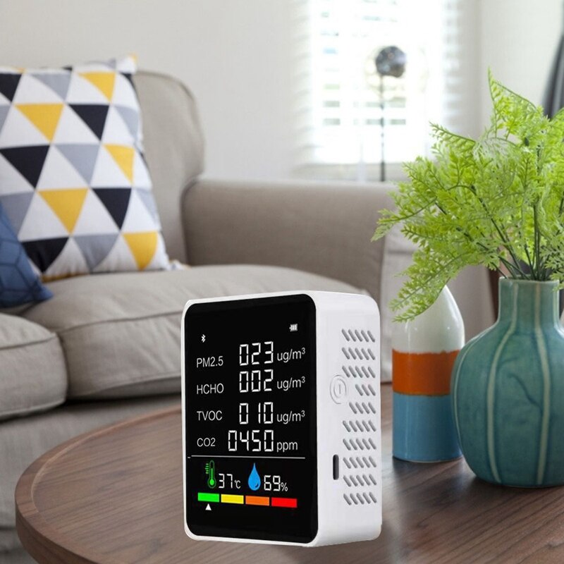 6 In1 CO2 Multifunctional Air Detector Air Monitor... – Grandado
