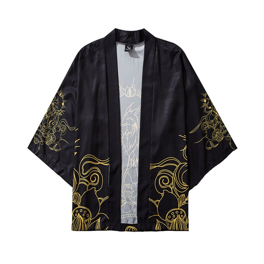 Japanese Kimono Traditional Yukata Kimono Cardigan... – Grandado