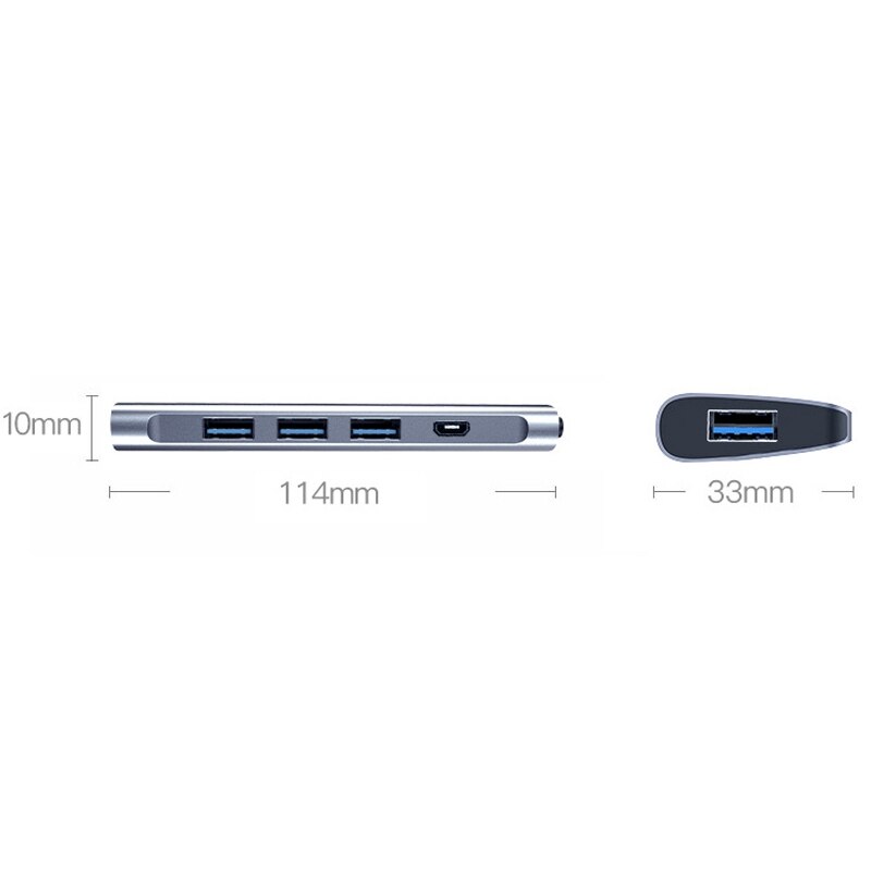 Type C USB Hub 5 in 1 USB 3.0 Port Expander Adapte... – Vicedeal