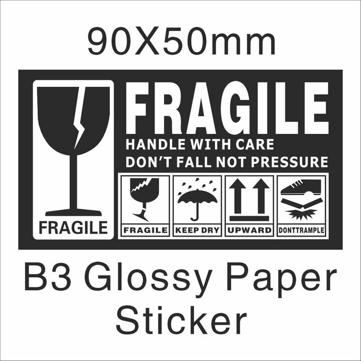 500pcs/lot Fragile Warning Glossy Label Kraft Stic... – Vicedeal