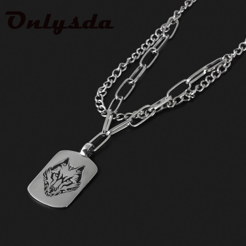 Collar de lobo Punk para hombre y mujer, collares ... – Grandado