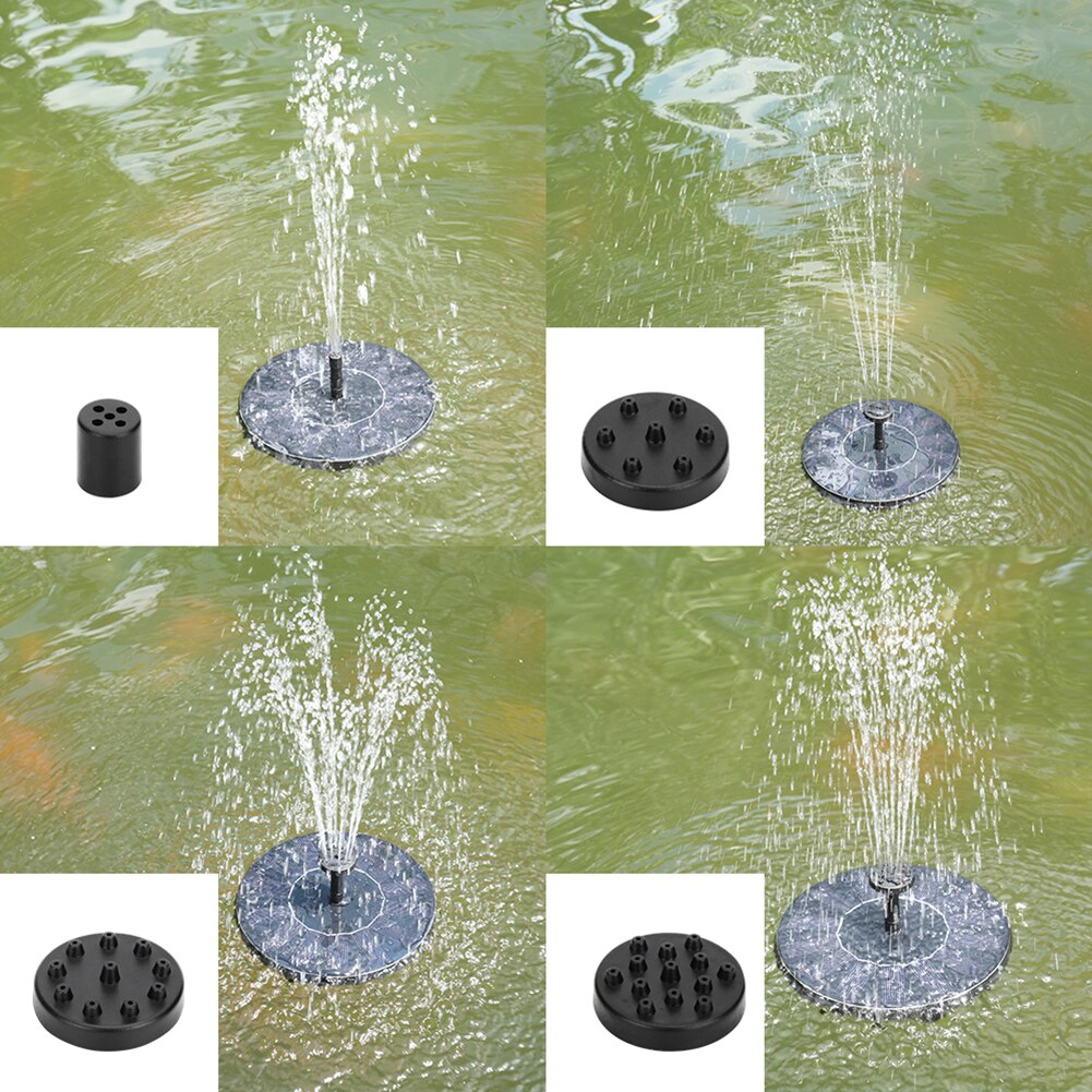 Round Solar Fountain Water Pump for Garden Pool Po... – Grandado
