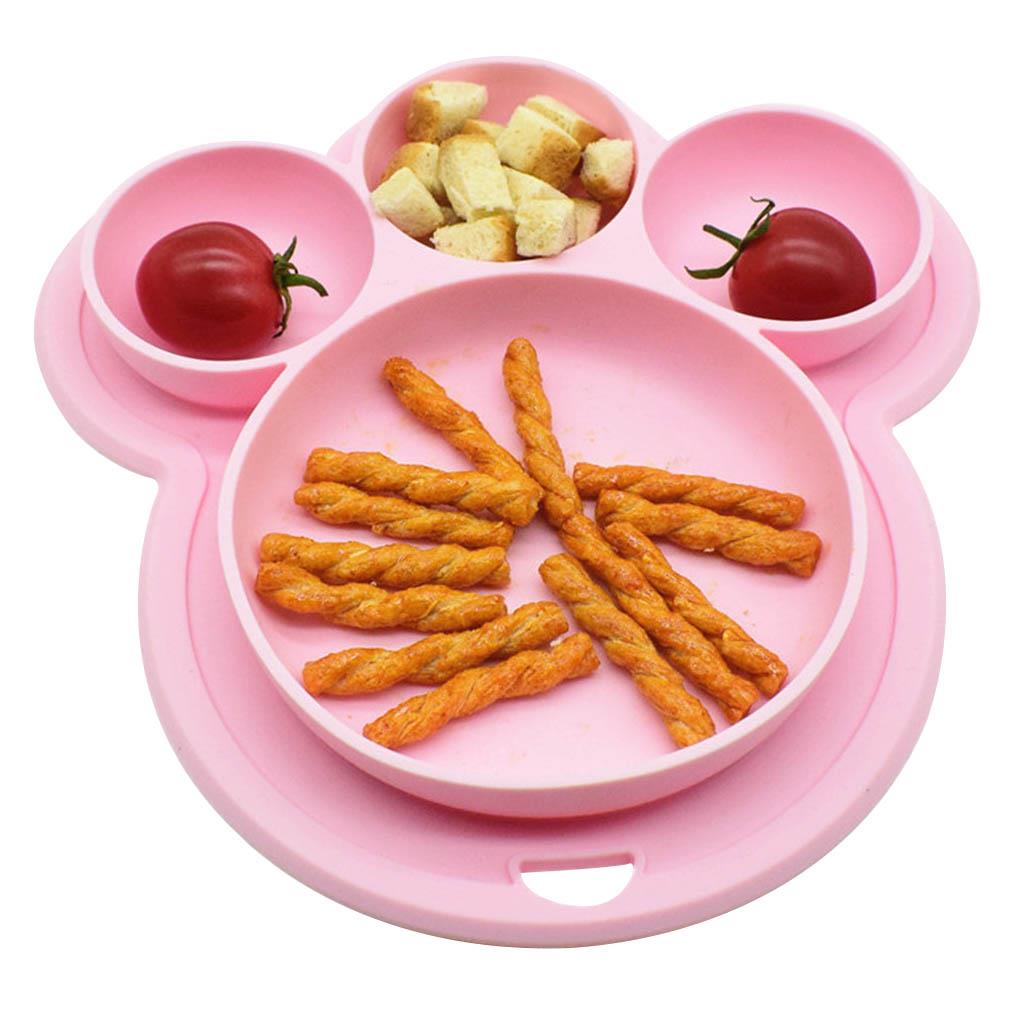 Dinner Plate for Kids Feeding Silicone Food Fruits... – Grandado