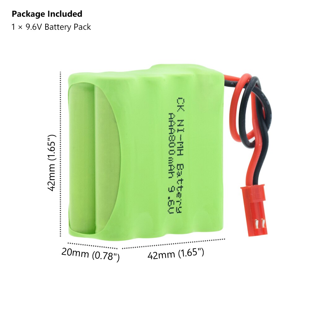 9.6V 800mAh 8*AAA Rechargeable Ni-MH Battery Pack ... – Vicedeal