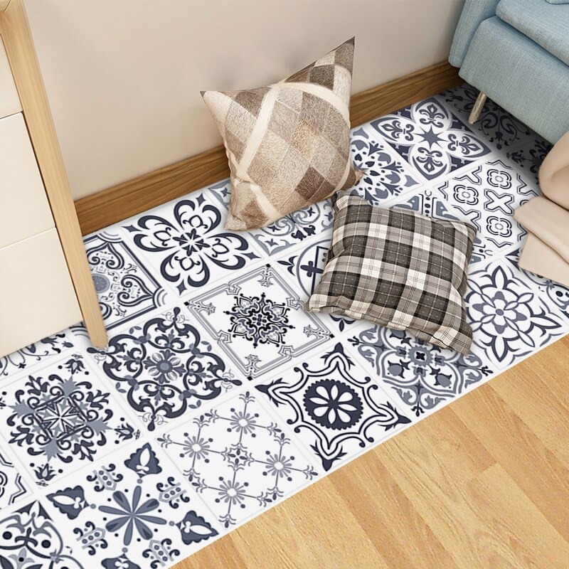 Europese Retro Patroon Matte Tegels Muursticker 50... – Grandado