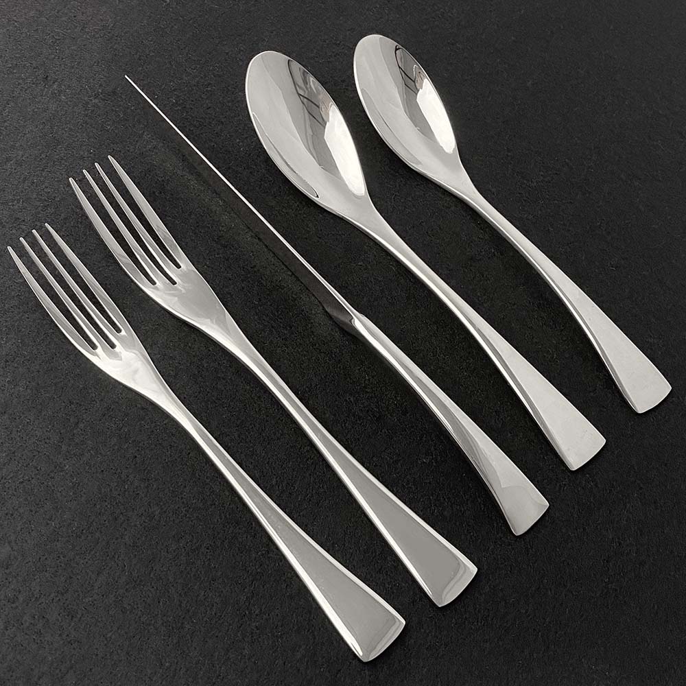5/20Pcs Silver Dinnerware Set Mirror Cutlery Set K... – Vicedeal