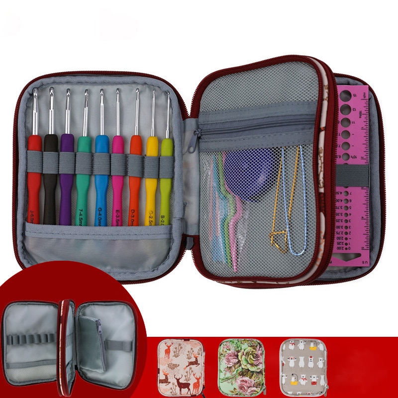 Empty Crochet Hook Yarn Storage Bag Portable Handm... – Vicedeal
