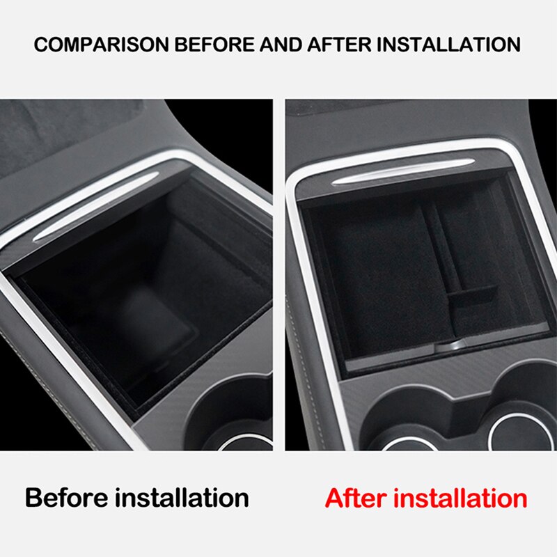 Car Central Armrest Storage Box For Tesla Model 3 ... – Grandado