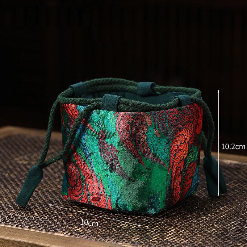 Verdikte Geweven Katoen Satijn Theekopje Zak Chine... – Vicedeal