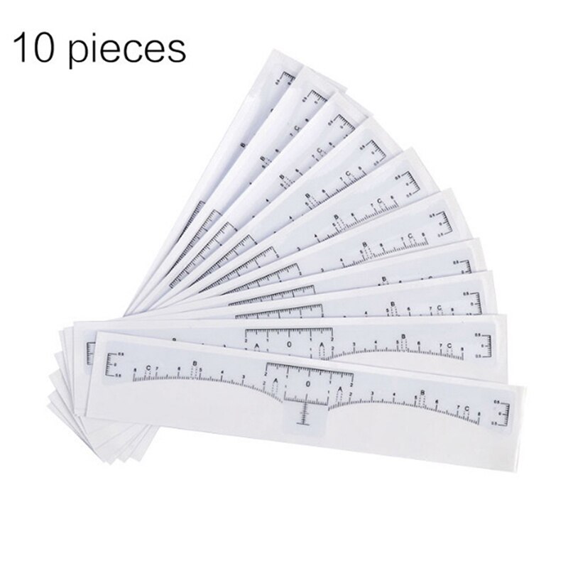 10Pcs Eyebrow Ruler Sticker Grooming Stencil Shape... – Vicedeal