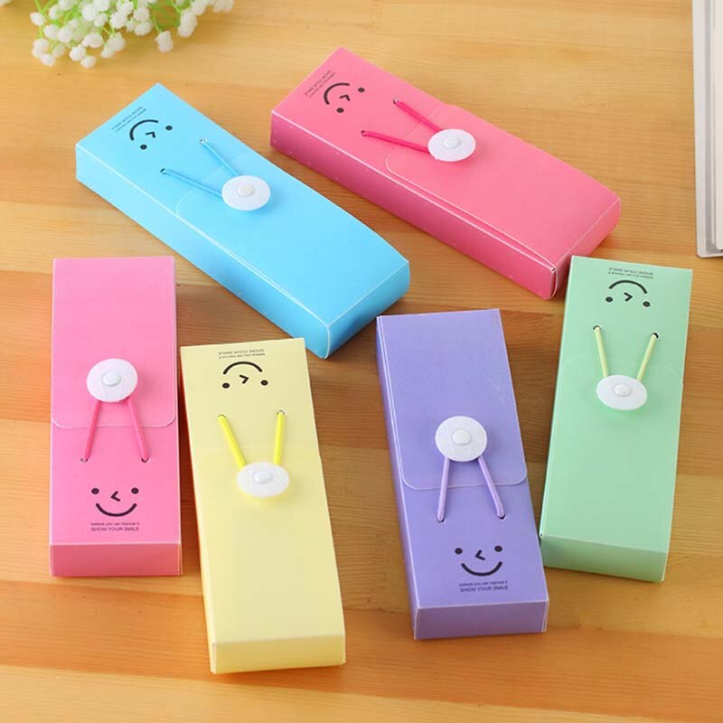 Smile push cover etui's snoepkleurige pvc etui's s... – Grandado