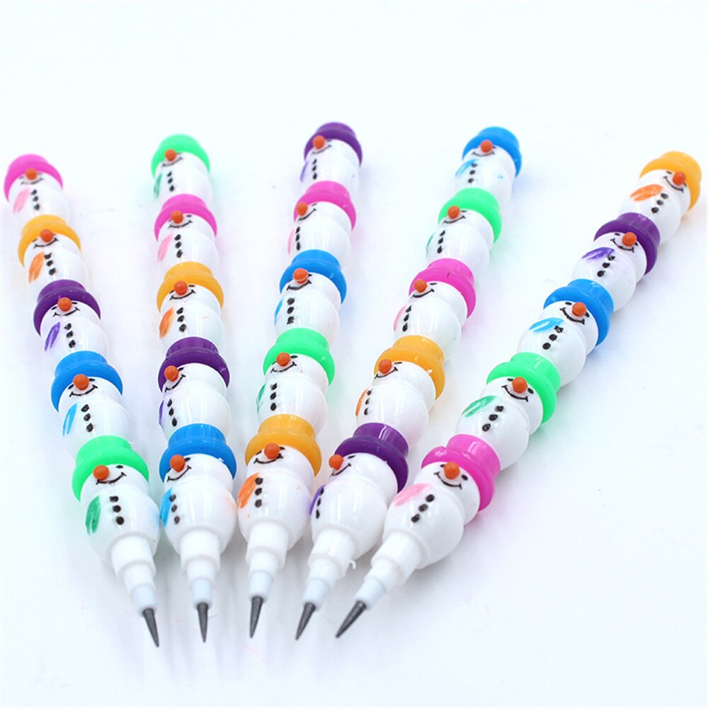 2 st segment monterade tecknade snögubbe pennor ka... – Grandado