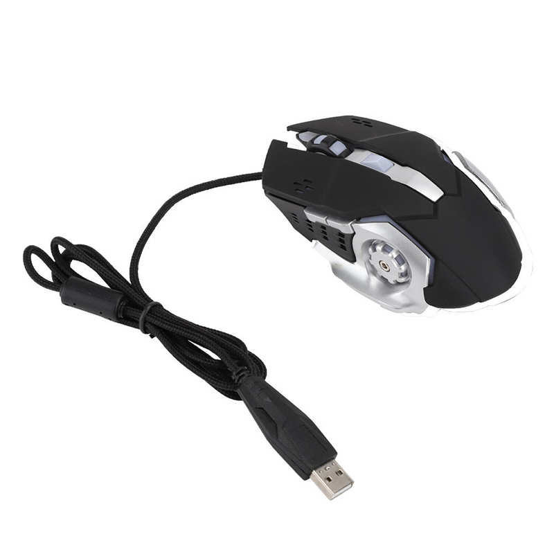 USB Mouse Ergonomic Right Hand LED Mouse for Bedro... – Vicedeal