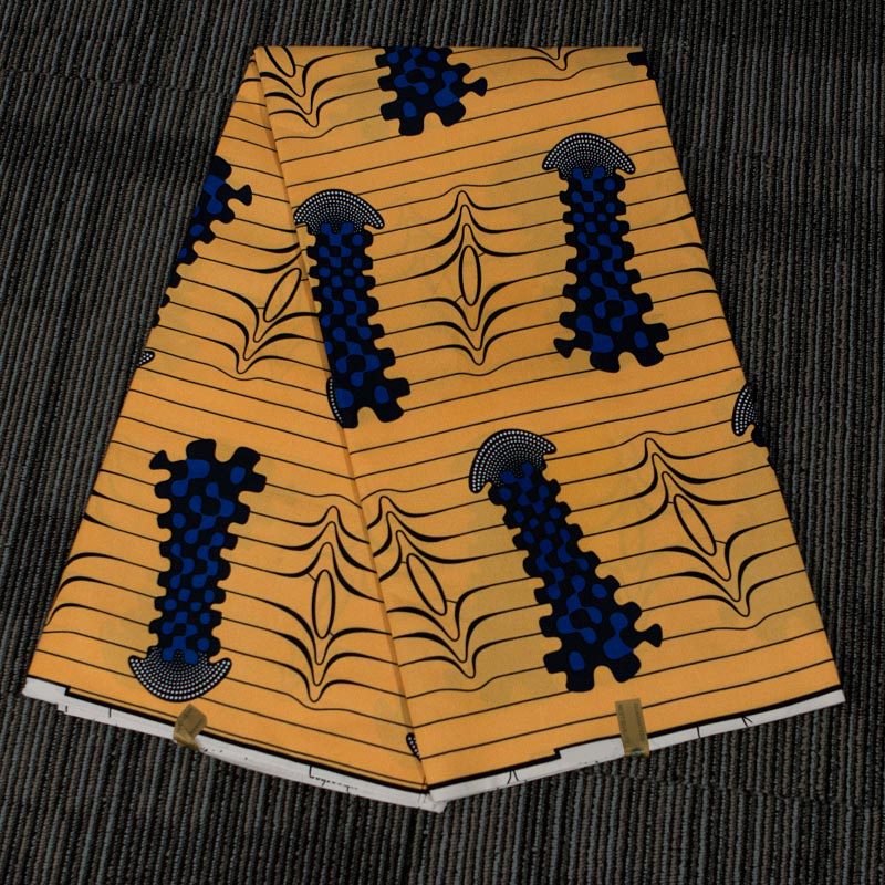 yellow flat polyester yellow print cloth woven fab... – Grandado