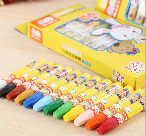 1Set 12Colors Stationery Crayons Non-toxic Crayon ... – Vicedeal