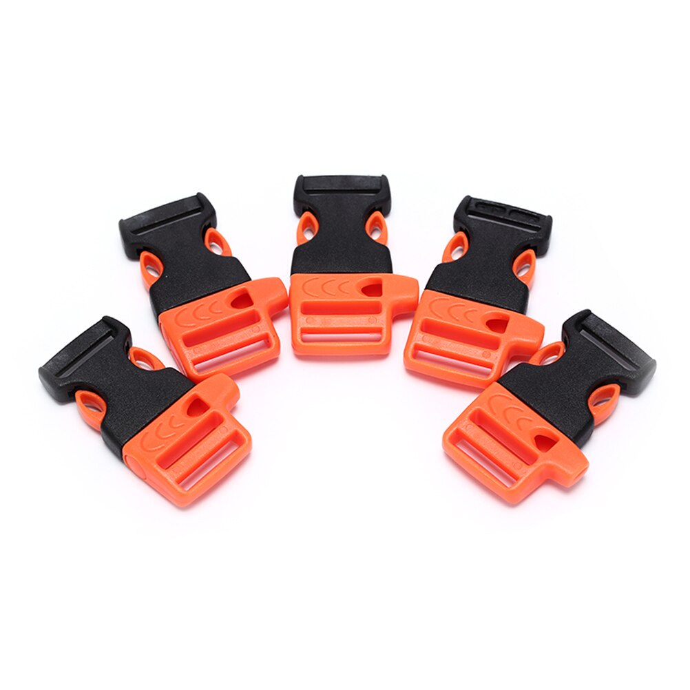 5 Pcs/pack Survival Whistle Buckle Plastic Curved ... – Grandado
