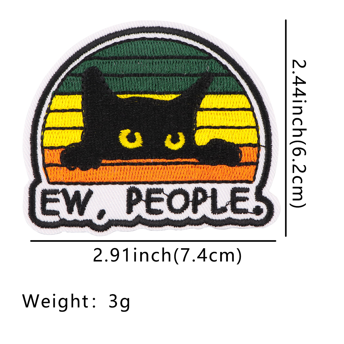 EW PEOPLE Patch Letters Embroidery Patch Iron On P... – Grandado