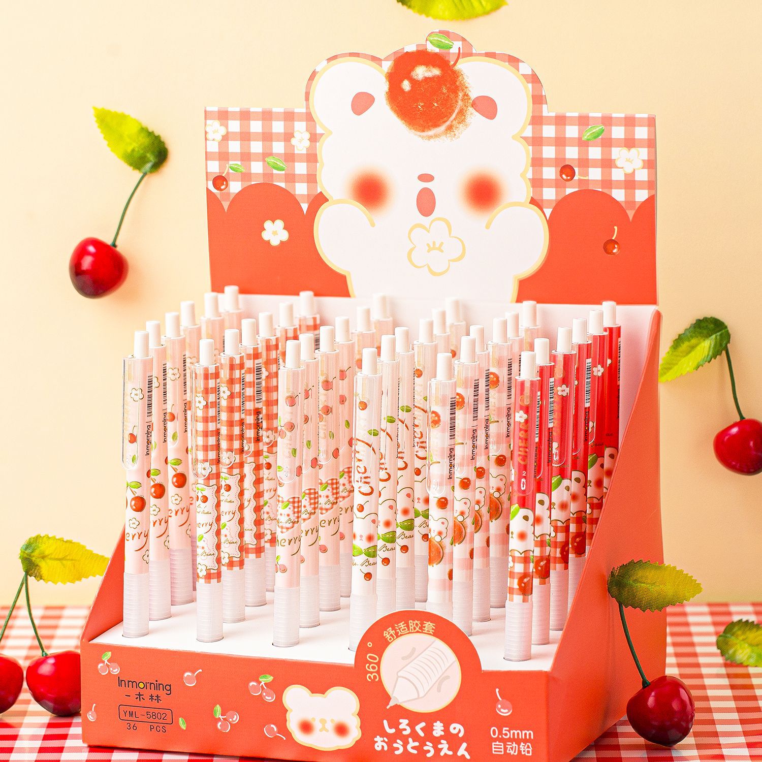 36 Stks/partij Kawaii Cherry Beer Vulpotlood Leuke... – Vicedeal