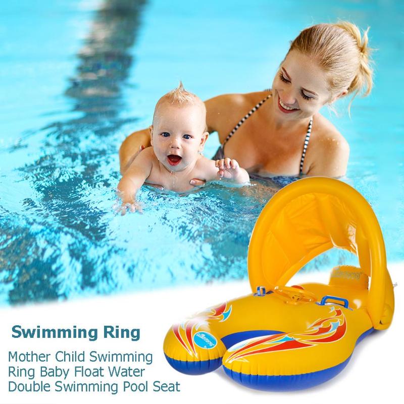 Mother Child Swimming Ring Baby Float Water Double... – Vicedeal