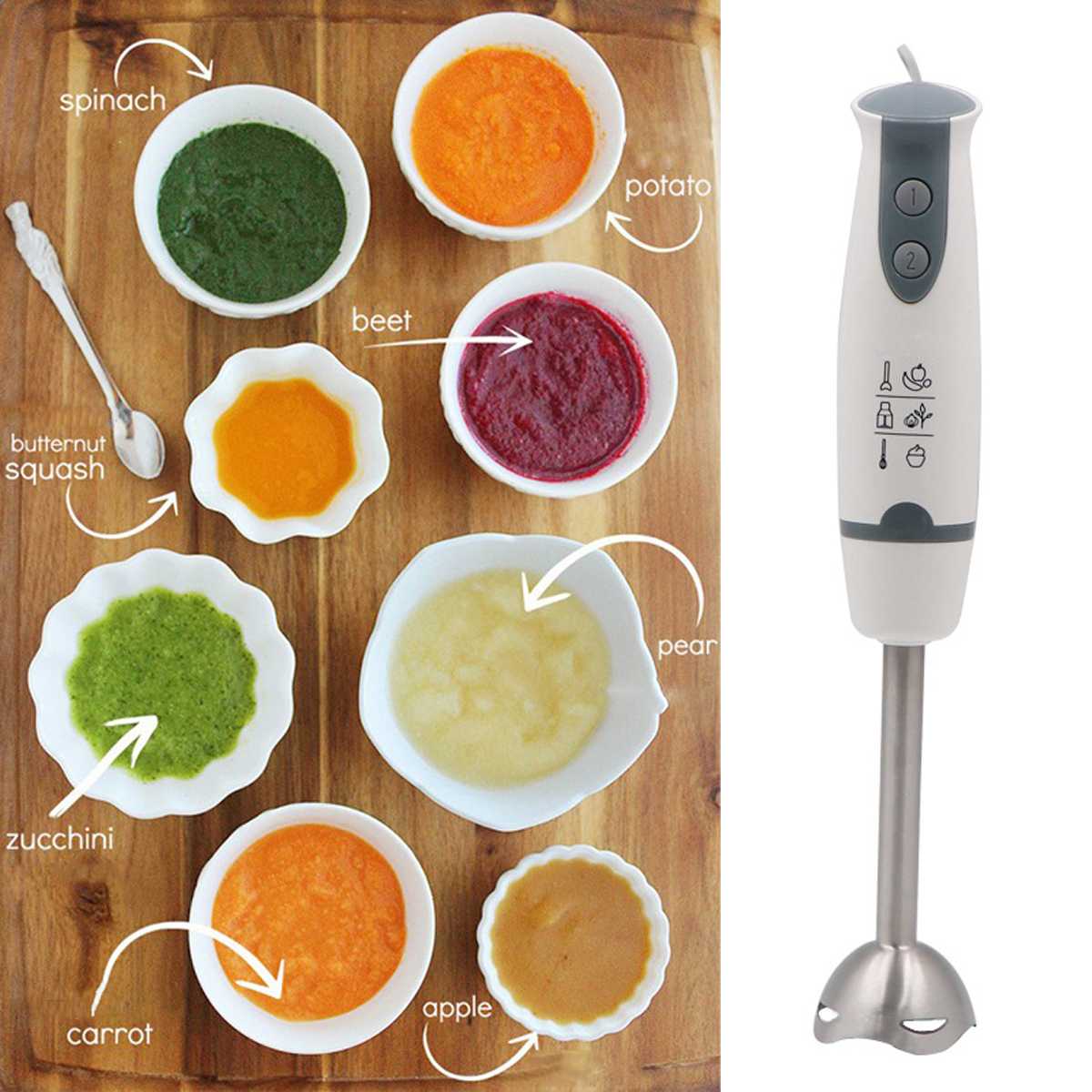 800W 2 Speeds Electric Blender Food Mixer Kitchen ... – Grandado