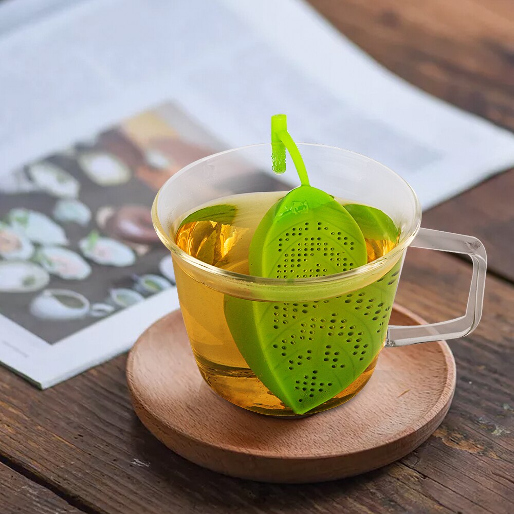 Silicone Tea Infuser Leaves Shaped Funny Herbal Te... – Vicedeal