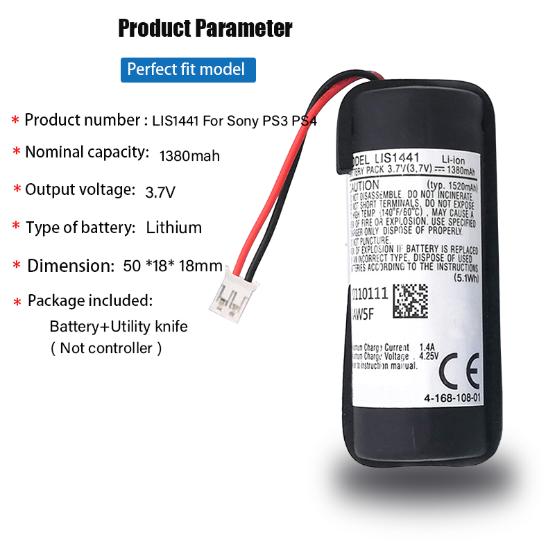 2pcs 3.7V 1380mAh Lithium Battery for Sony PS3 Mov... – Vicedeal