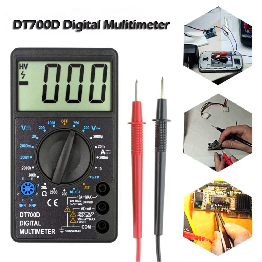 WHDZ DT 700D Mini Digitale Multimeter overbelastin... – Grandado