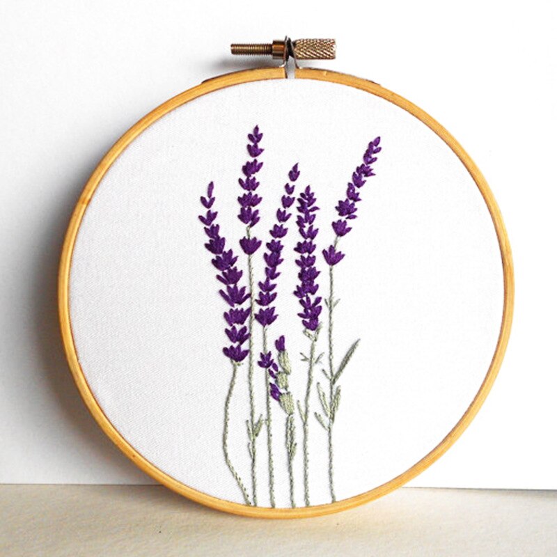 DIY Flower Pattern Embroidery Set Needlework Tools... – Grandado