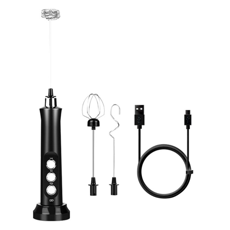 Usb Oplaadbare Melkopschuimer Mixer 2 Garde Handhe... – Vicedeal