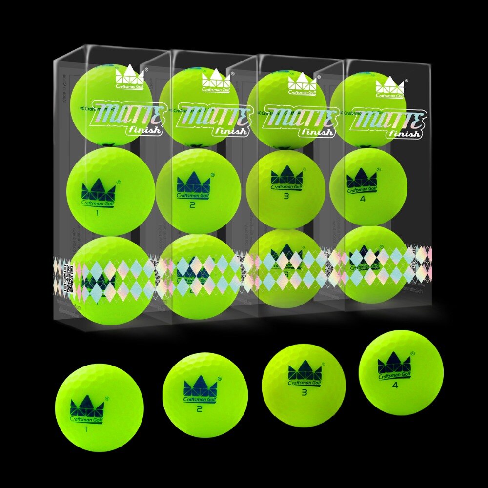 Craftsman 12pcs Golf Balls Matte Finish Long Dista... – Vicedeal