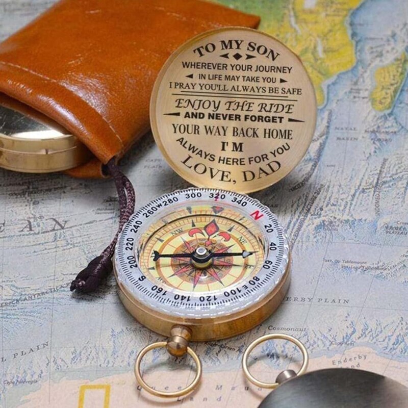 G92F Luminous Compass Dad to Son Enjoy the Ride fo... – Grandado