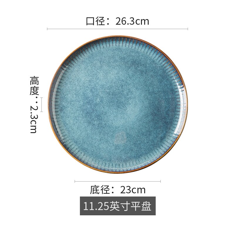 Nordisk stil keramisk biff västerländsk maträtt po... – Grandado