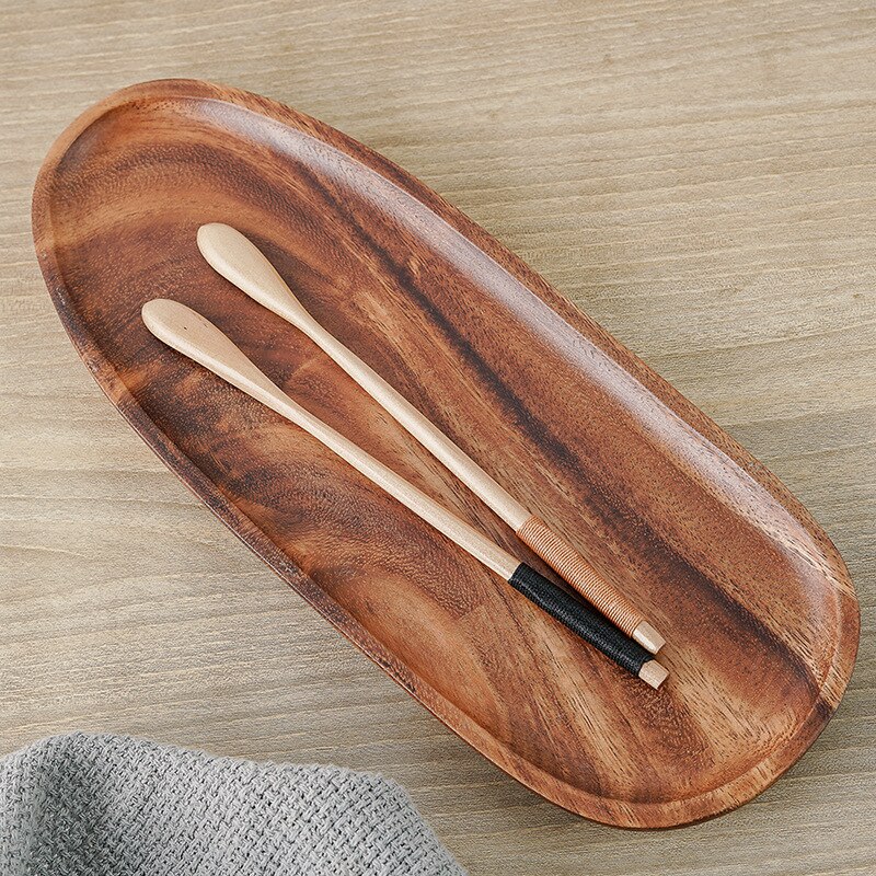 Japanese Natural Wood Plate Food Dessert Bread Ser... – Vicedeal