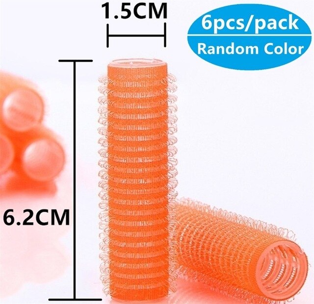 6Pcs/Pack Hair Rollers Self Grip Hair Curlers Hair... – Vicedeal