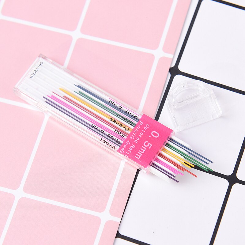 1box 0.5mm Colored Mechanical Pencil Refill Lead E... – Grandado
