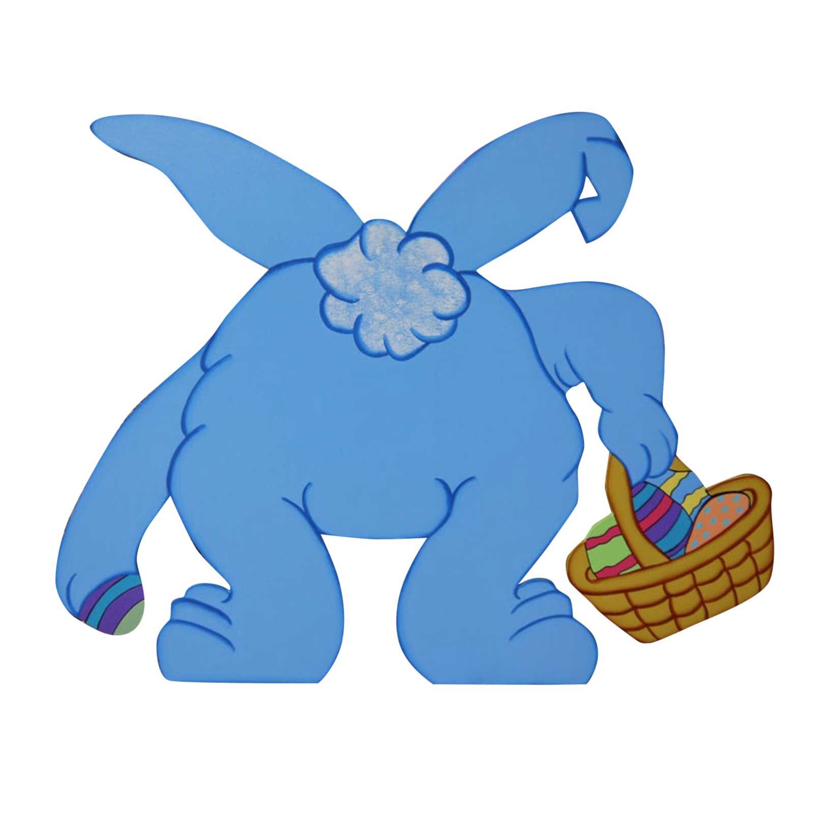 Wooden Easter Garden Decoration Bunny Rabbit Sign ... – Grandado