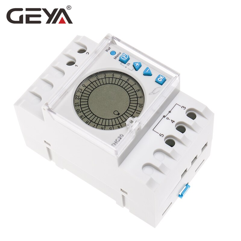 GEYA 24 Hours Programmable Time Control Switch 20A... – Grandado