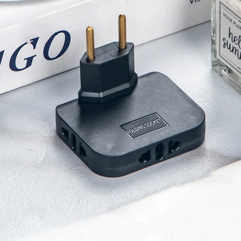 EU Plug 180 Degree Rotatable Socket Converter 3 in... – Grandado