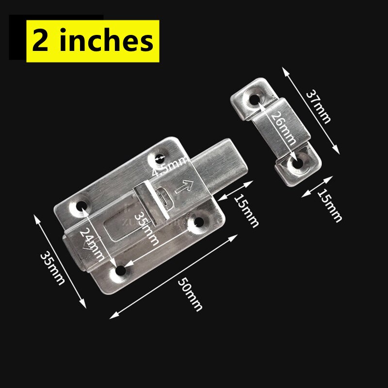 1pc thickened stainless steel bolt door bolt bold ... – Grandado