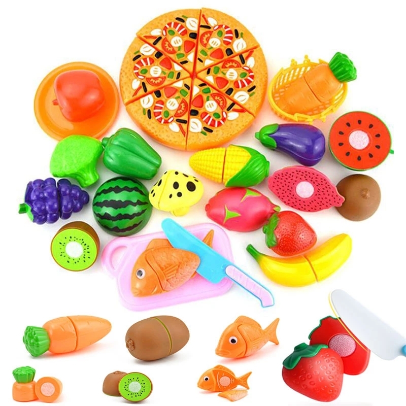 Girls Toys Cutting Fruit Vegetable Miniature Food ... – Grandado