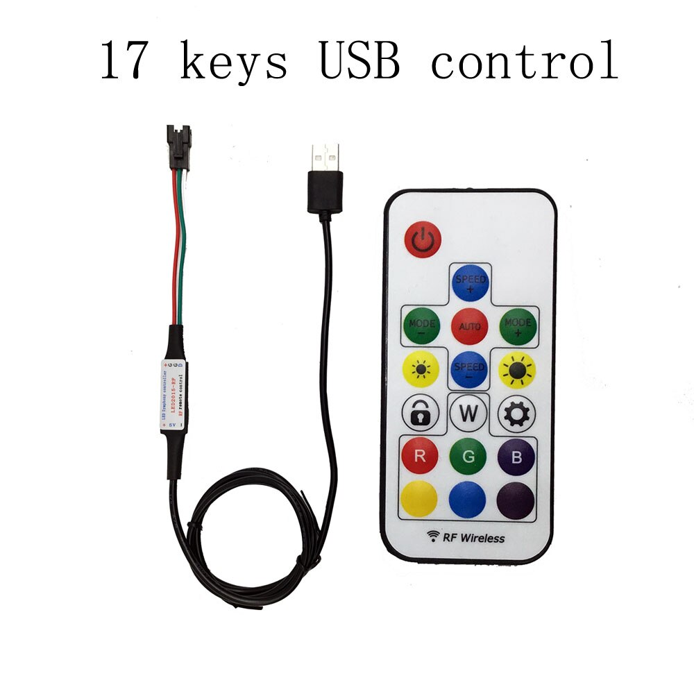 USB Pixel RGB LED Strip Remote Controller Mini 3ke... – Vicedeal