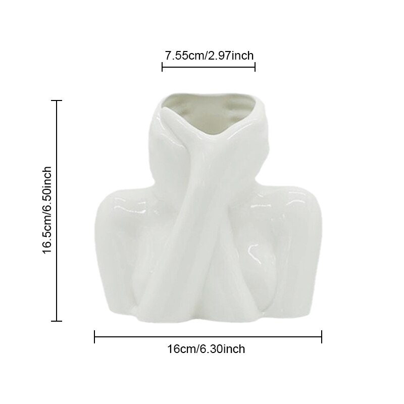 Abstract Human Face Vase Nordic Style Human Body A... – Grandado