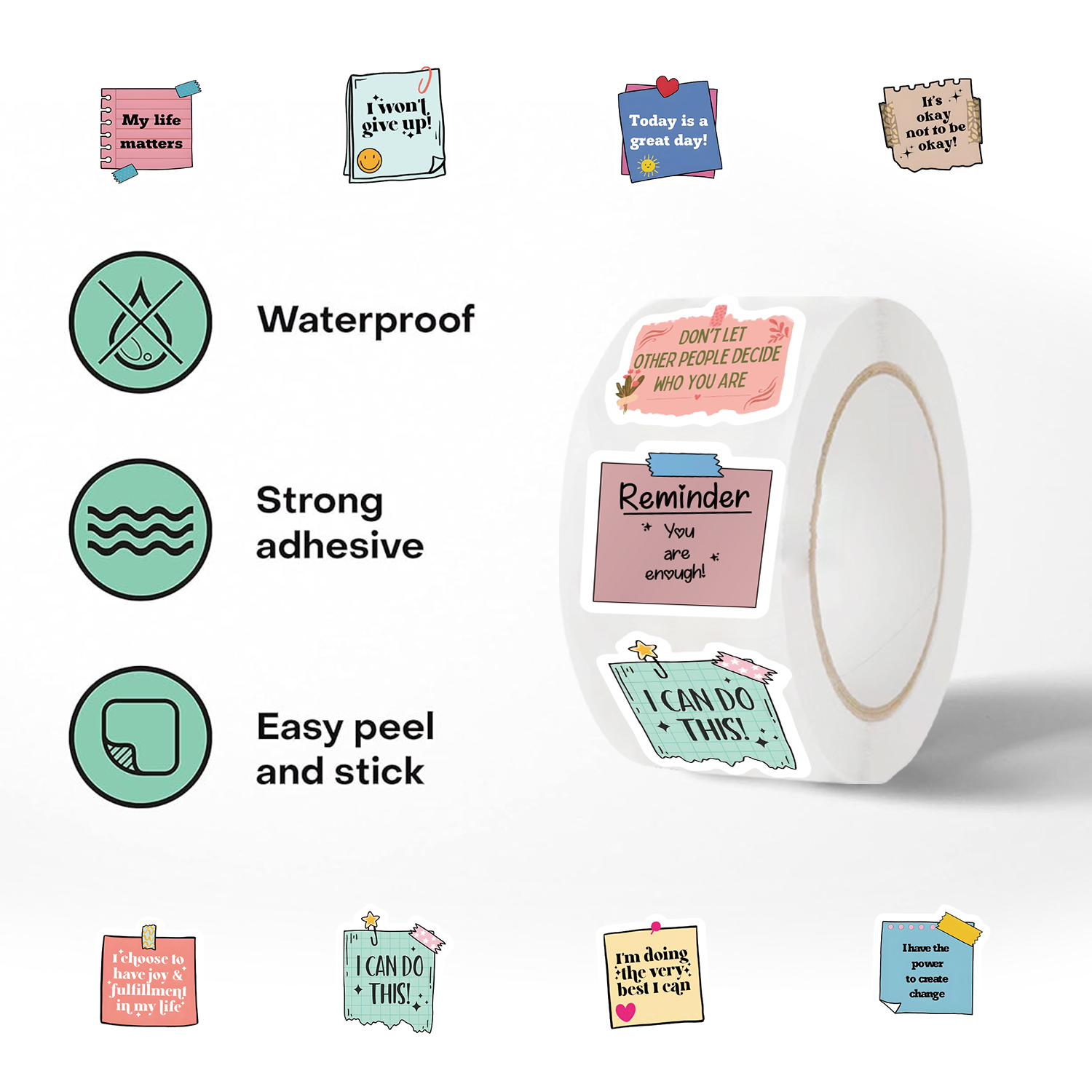 500pcs Motivational Reward Stickers Inspirational ... – Grandado